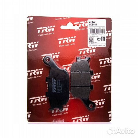 Тормозные колодки TRW MCB634 для мотоцикла задние купить в Москве TRW ...