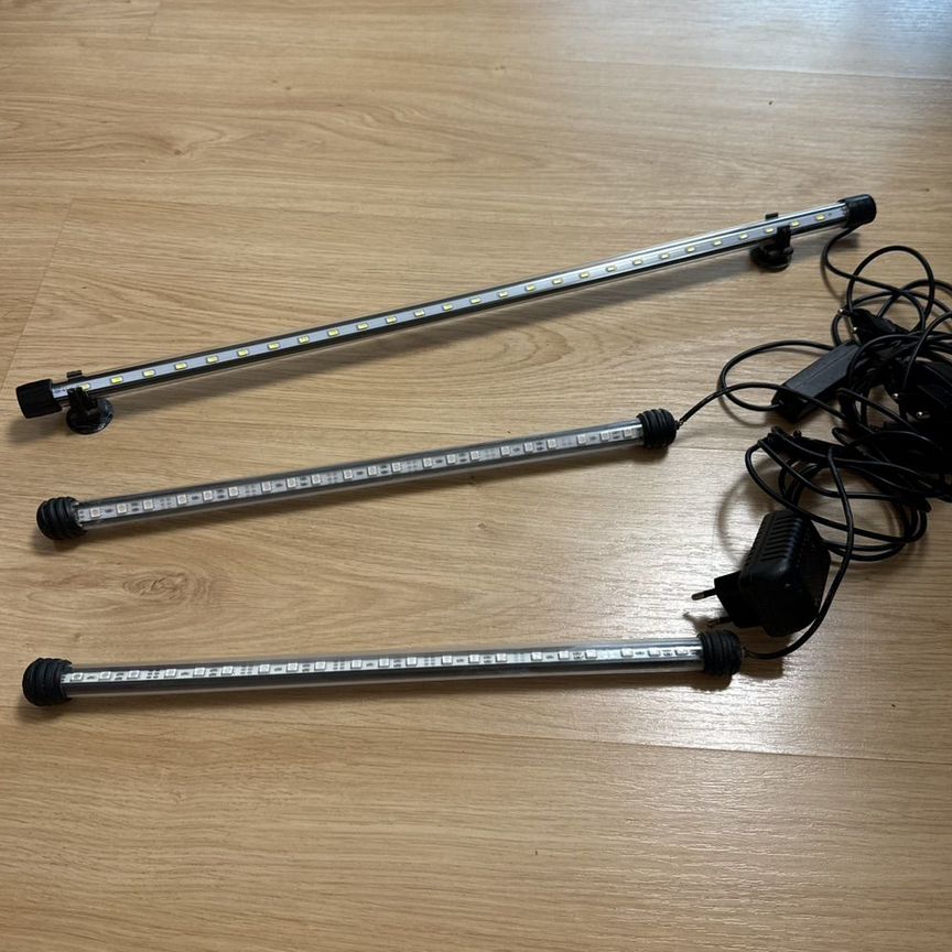 Все для аквариума: лампы, аэратор, грунт, корм