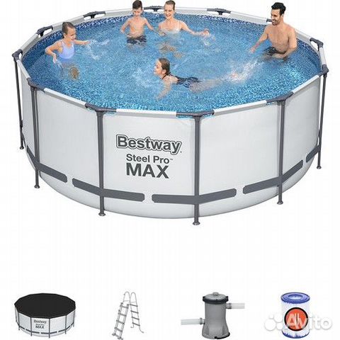 Каркасный круглый бассейн Bestway 56420, 366х122см купить в Мосрентген ...