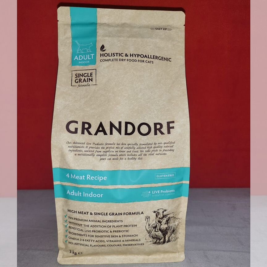 Грандорф корм для кошек 2кг 4-е вида мяса
