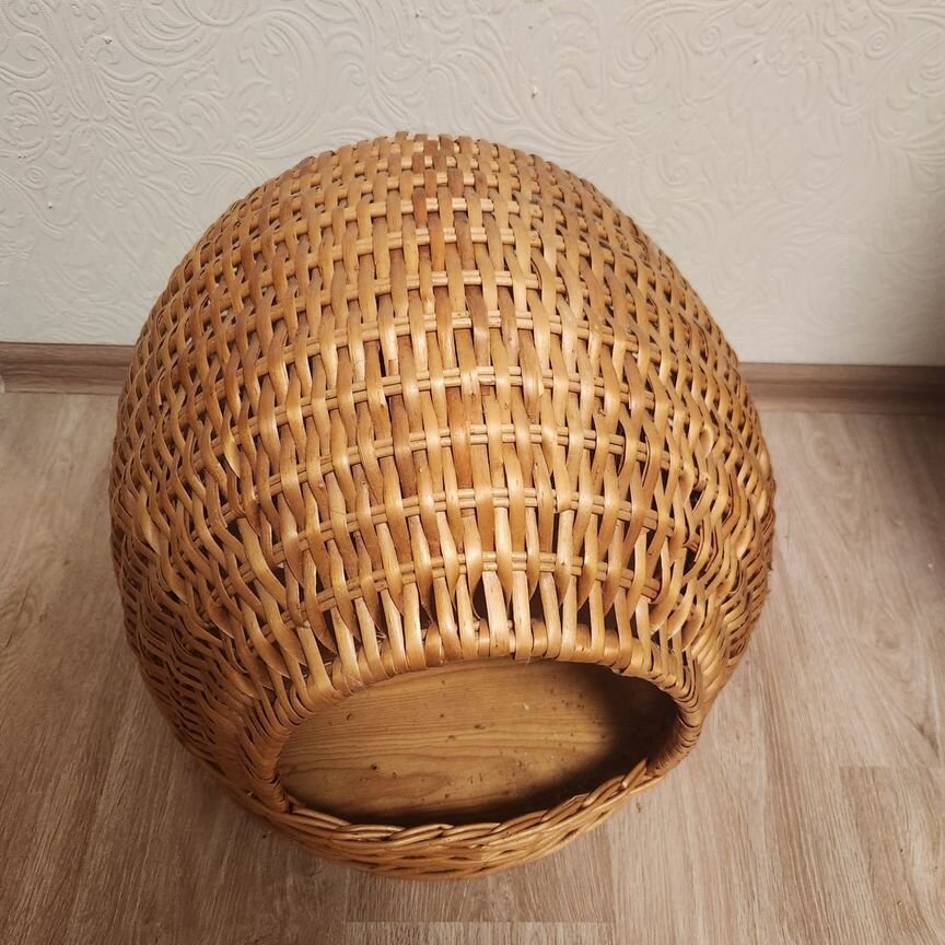 Домик для кошки плетеный