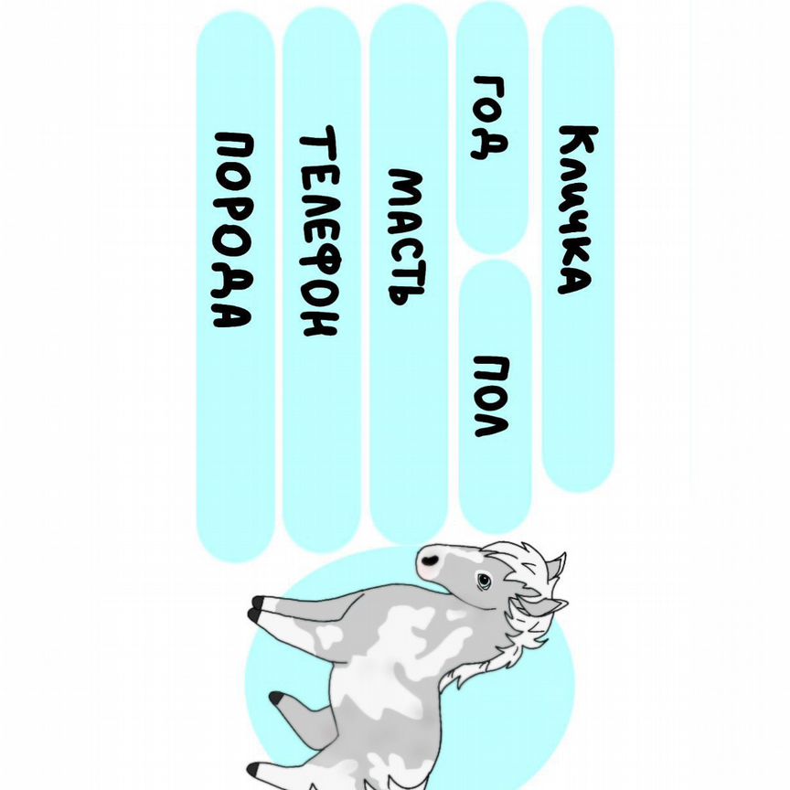 Табличка для лошади