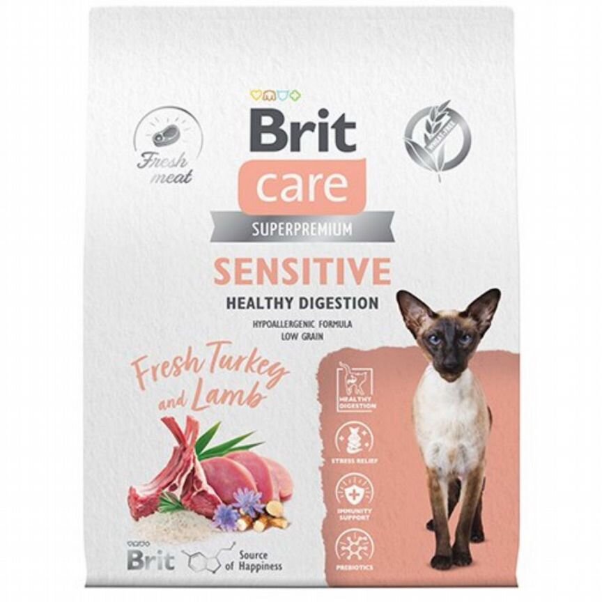 Корм для кошек Brit care sensetive
