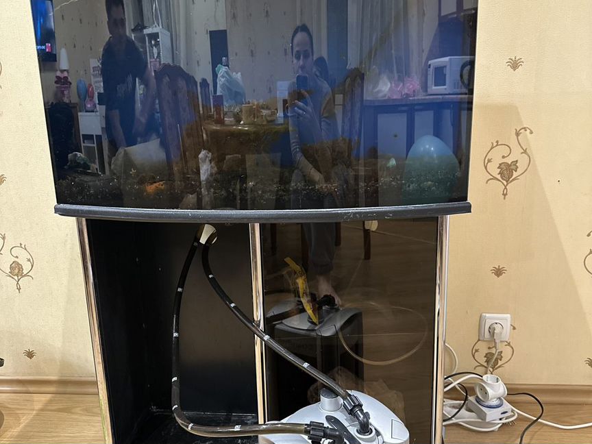Аквариум 130 л с тумбой, фильтром JBL сristalprofi