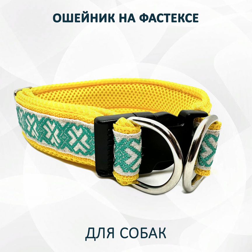 Ошейник "Изумрудный дракон" регулируемый