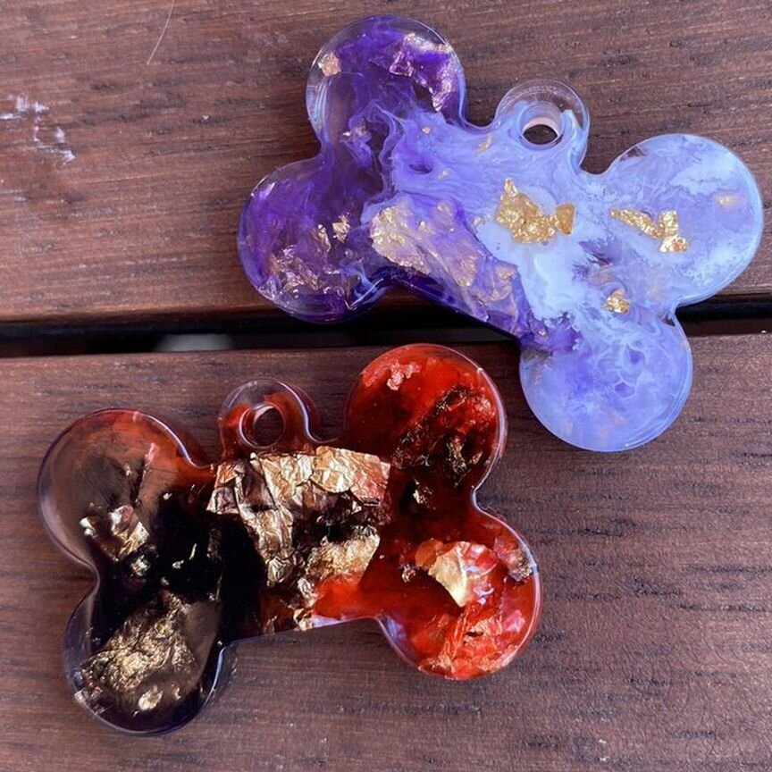 Адресники для собак из смолы