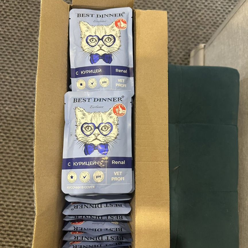 Влажный корм для кошек best dinner renal