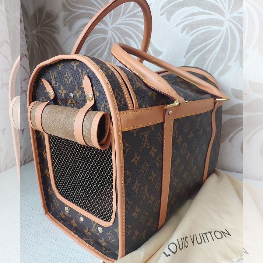 Сумка переноска для животных louie vuitton lv