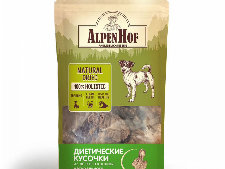 AlpenHof лакомство Диетические кусочки из легкого