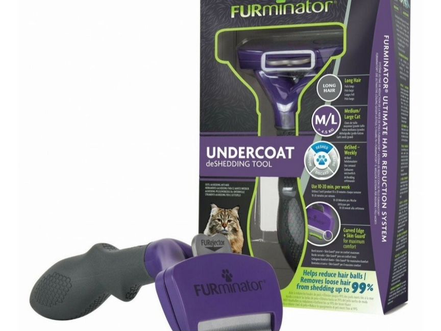 FURminator (фурминатор) д/кошек c длинной шер. M/L