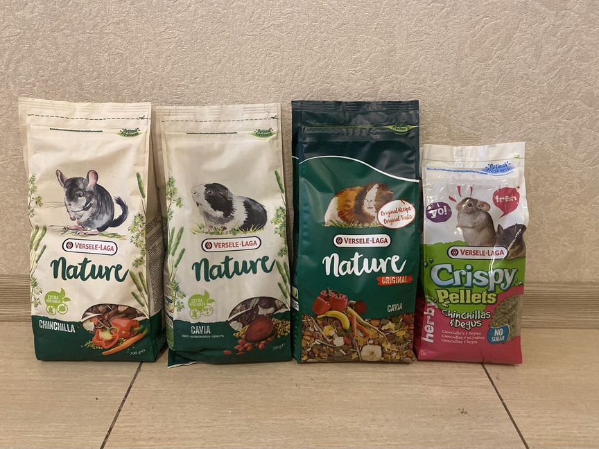 Корм Versele laga Nature и Crispy Pellets