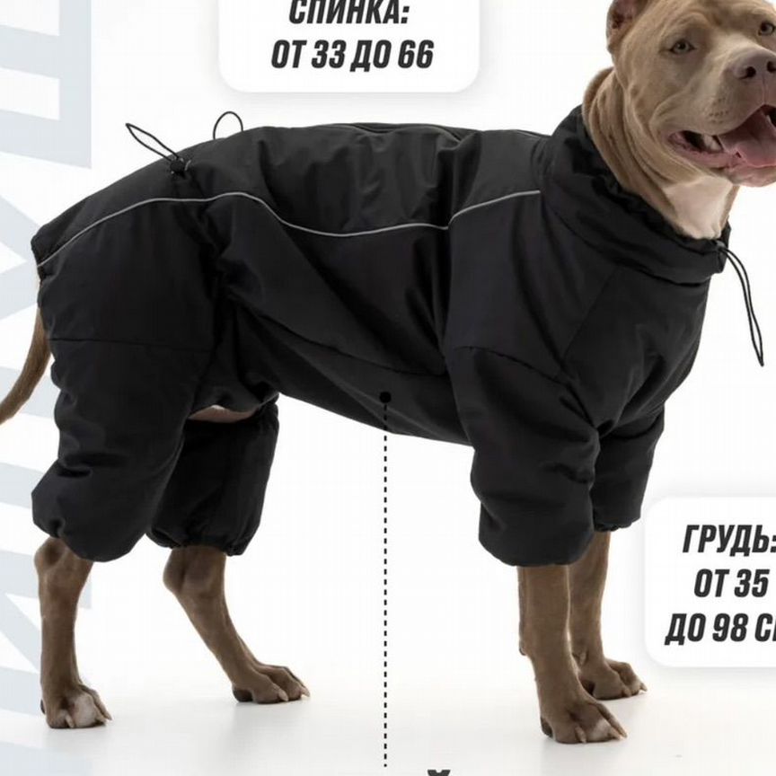 Зимний комбинезон на собаку девочку