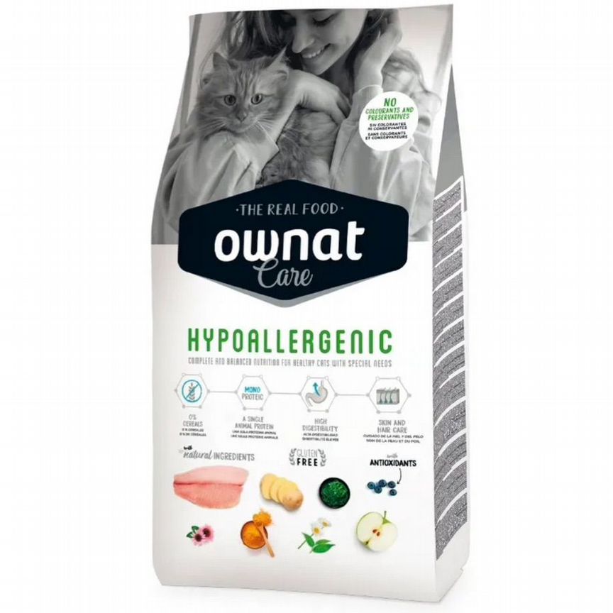 Корм для кошек ownat hypoallergenic