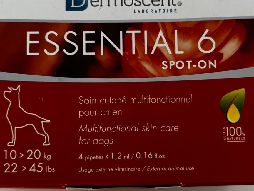 Капли Essential 6 10-20кг