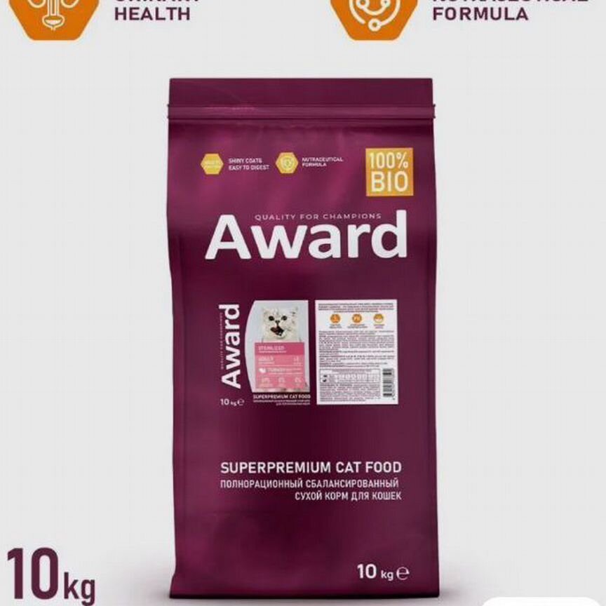 Сухой корм award Sterilized для кошек