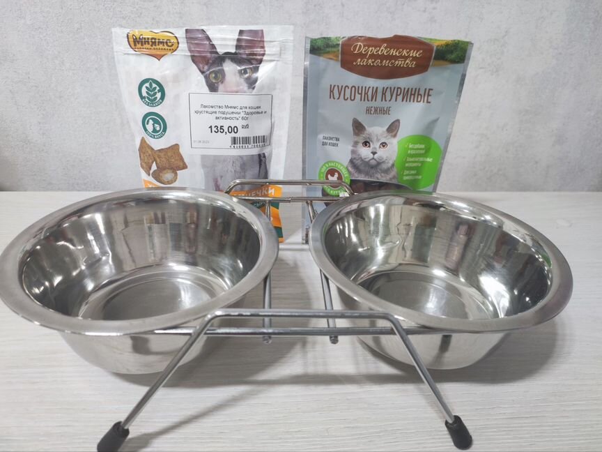 Миски для кошек на подставке