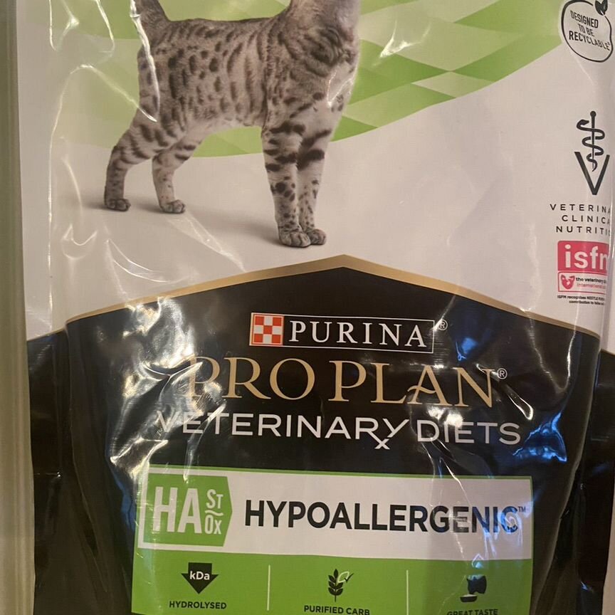 Гипоалергенный PRO plan на гипо для кошек