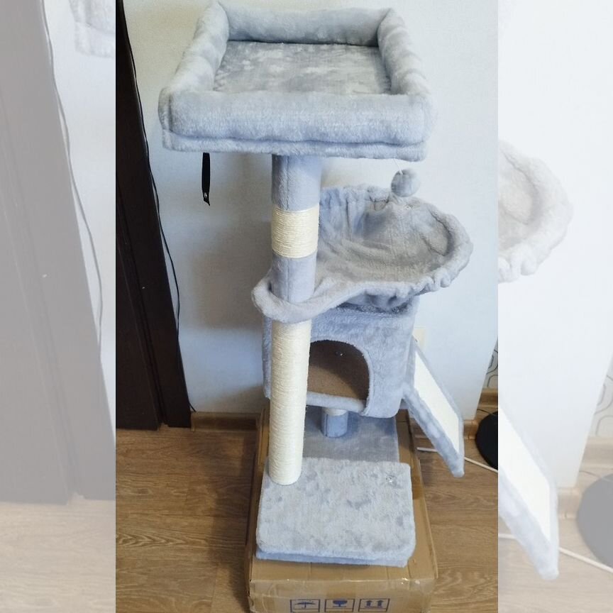 Когтеточка домик для кошки новый