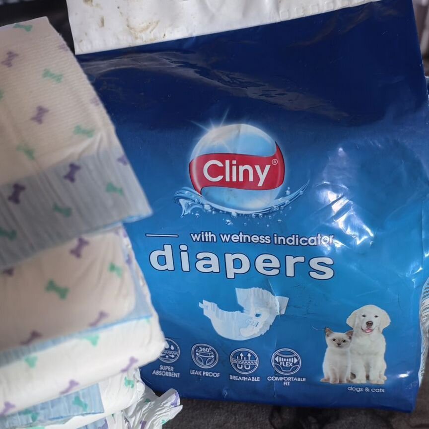 Памперсы для животных р. S