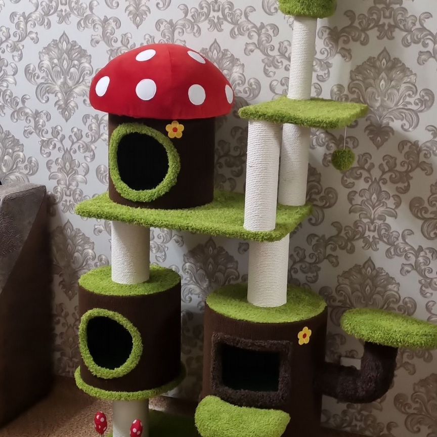 Комплекс для кошек, когтеточка новая