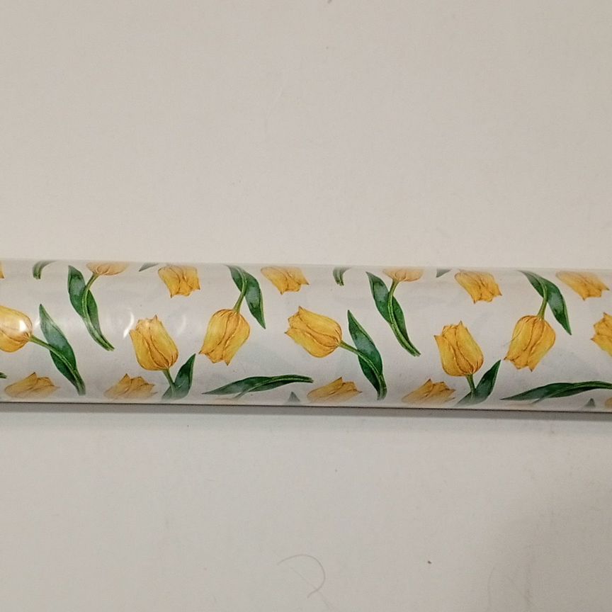 Упаковочная бумага 67*97см желтые тюльпаны 1шт