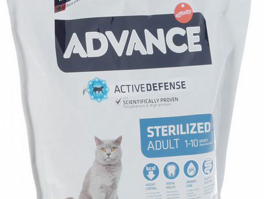 Корм Advance для стерилиз кошек, с индейкой, 400гр