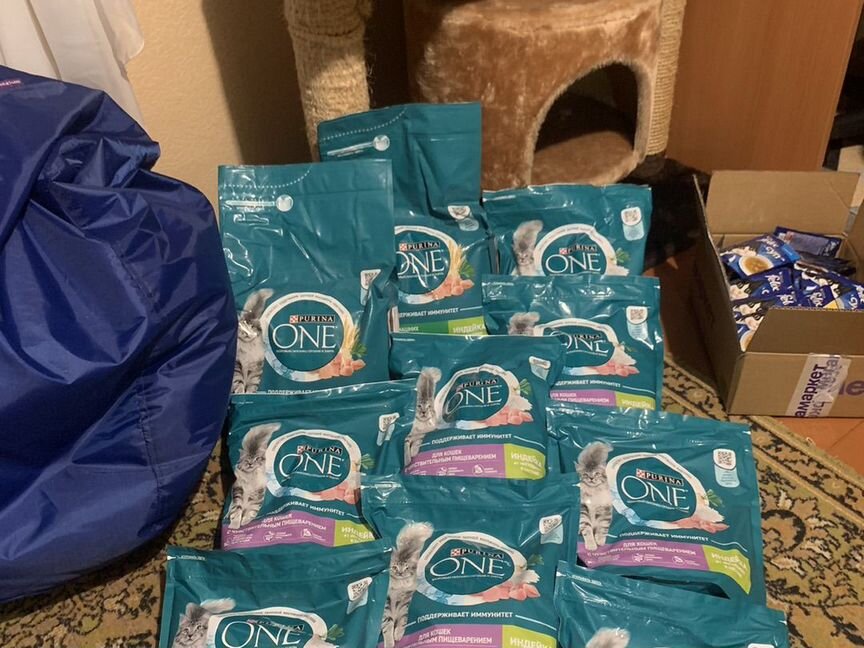 Сухой корм purina one 1,5 кг 3кг
