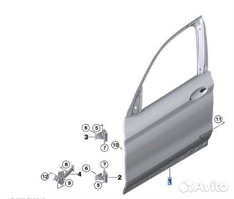 Двери передние новые BMW X4 купить в Москве BMW 41517478339-41517478340 ...