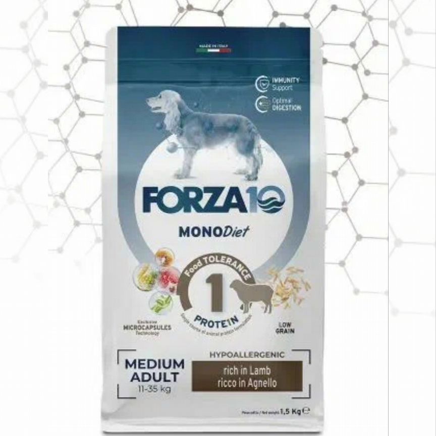 Корм сухой Forza10 средних пород с ягненком 1,5кг