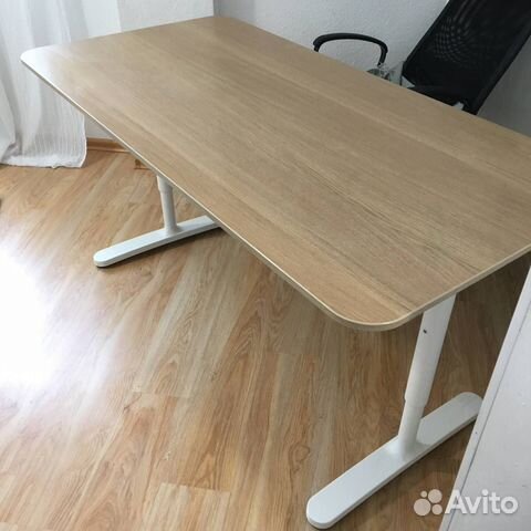 Письменный стол IKEA Бекант регулировка ножек купить в Екатеринбурге ...