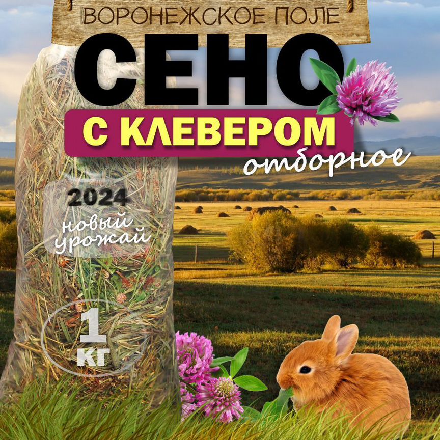 Сено для кроликов и грызунов как корм и подстилка