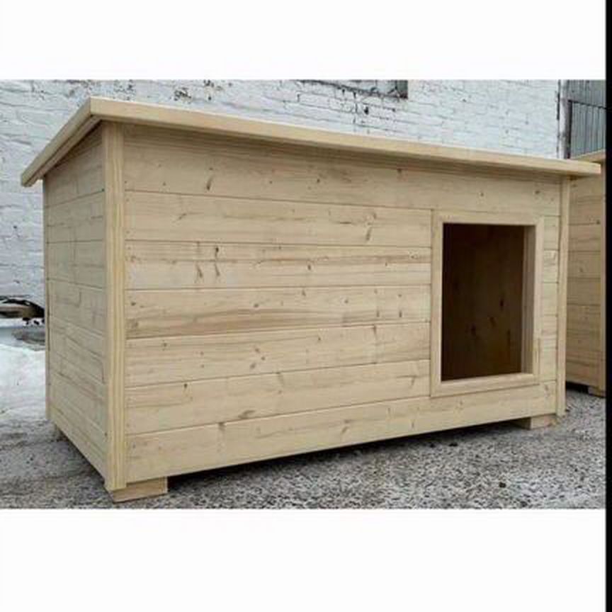 Будка для собаки утепленная с тамбуром