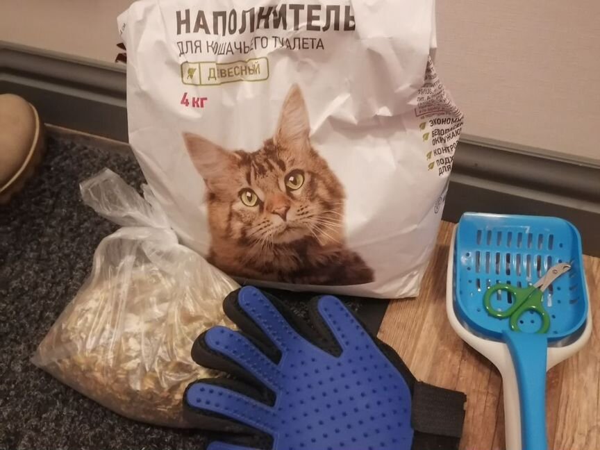 Наполнитель древесный, кусачки, корм для кролика