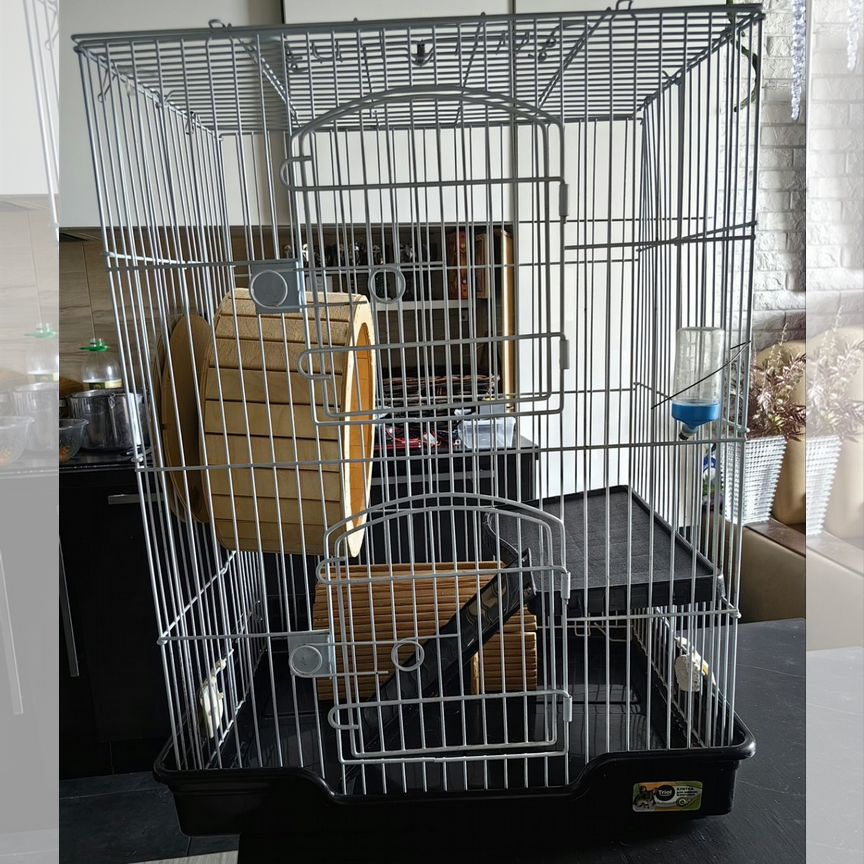 Клетка для грызунов triol с содержимым