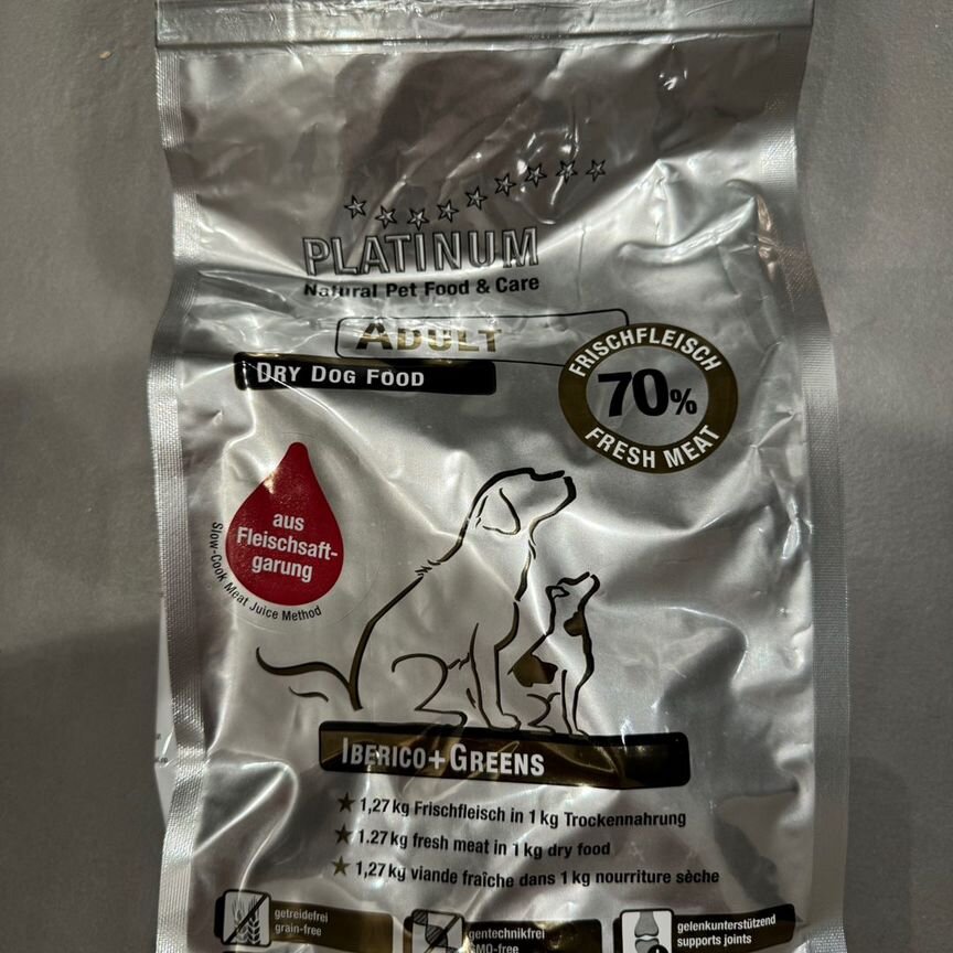 Platinum Iberico свинина для собак 1,5кг
