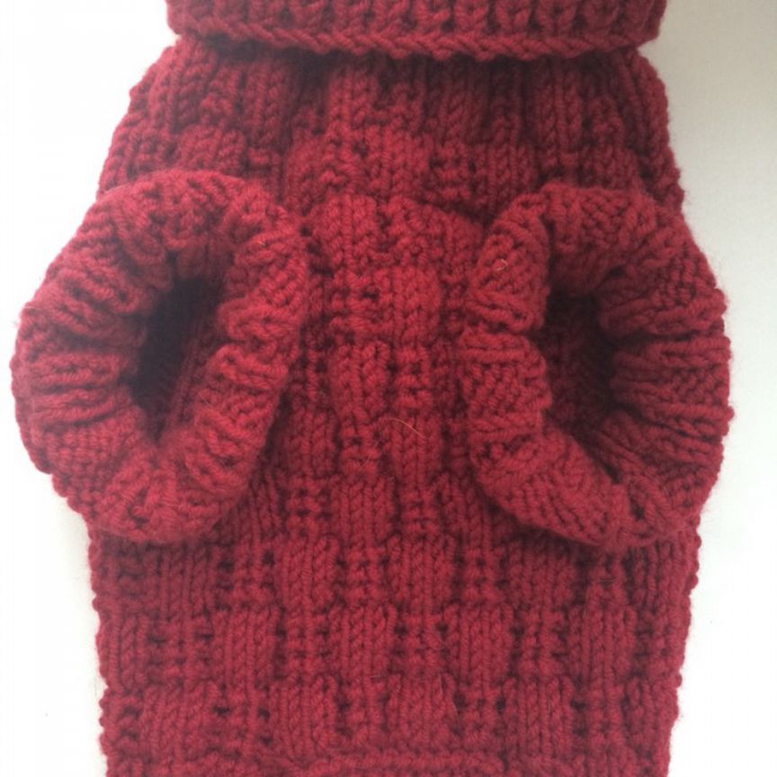 Кофта вязаная для собак/кошек. Новая