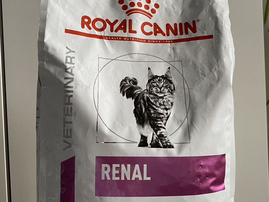 Royal canin renal для кошек сухой, остаток 3 кг