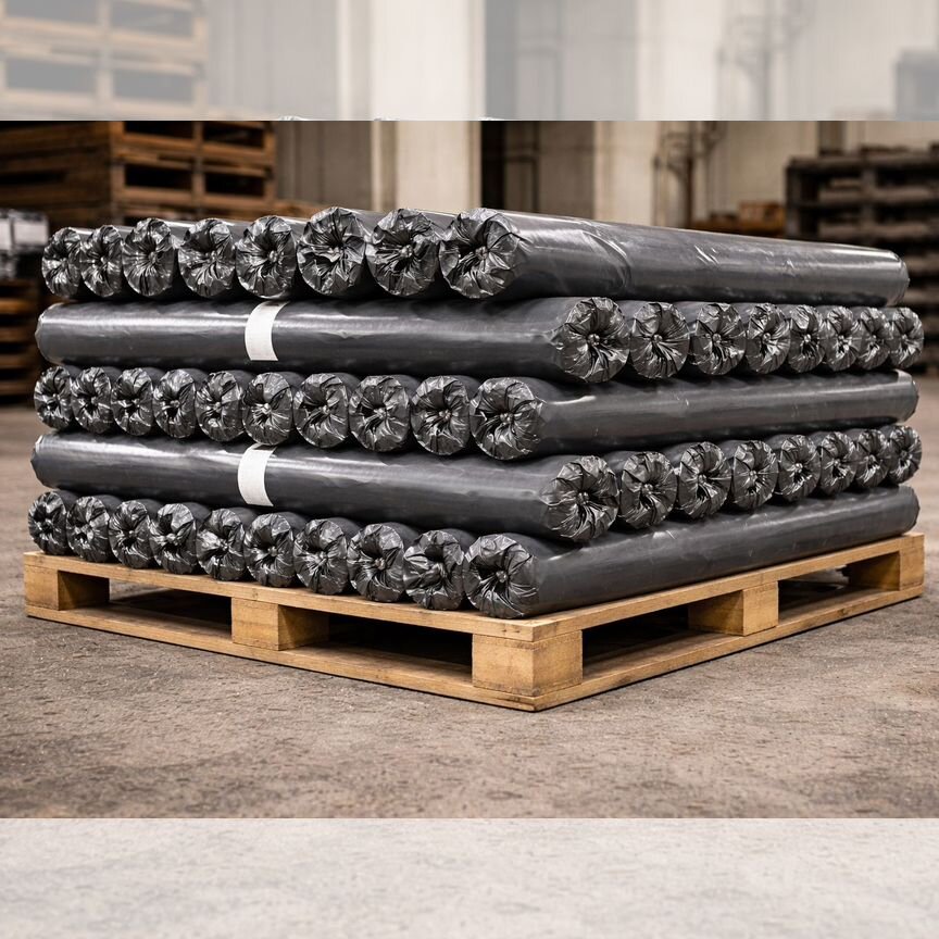 Силосная пленка 16м*50м*150, черная super strong