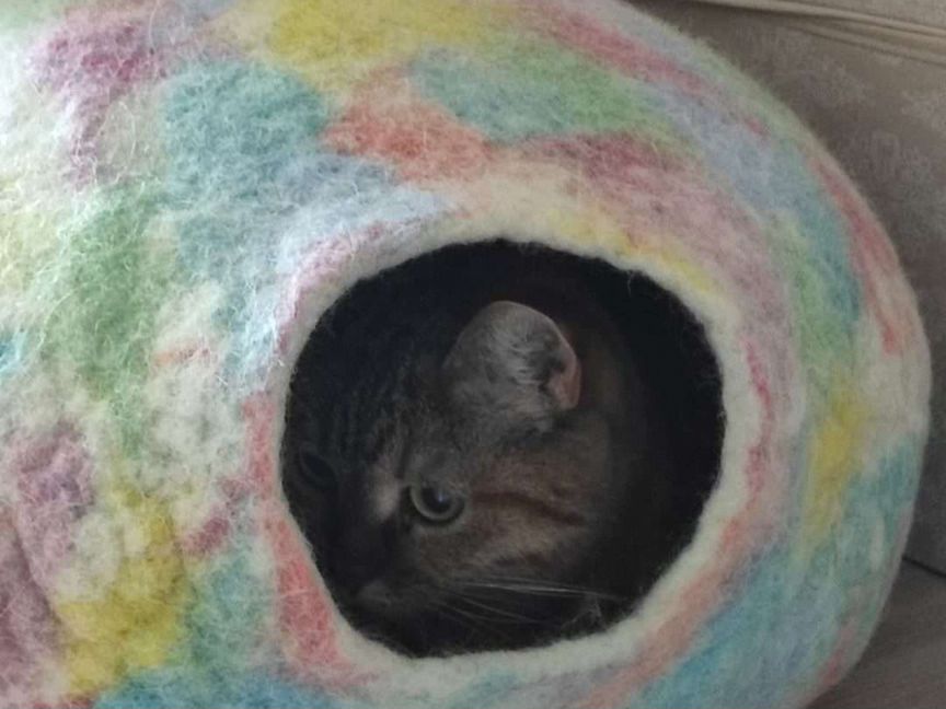 Домик для кошки ручной работы