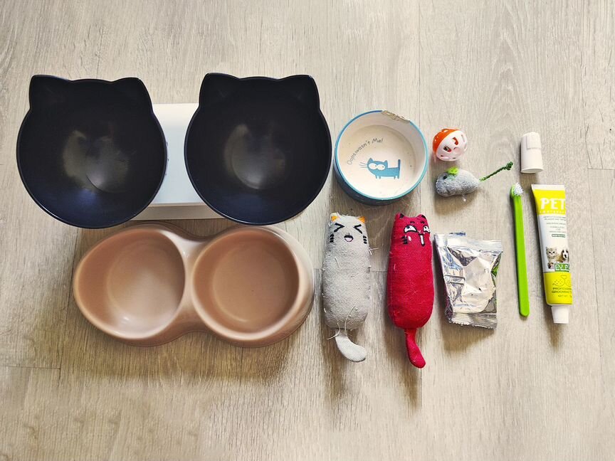 Отдам для котов и собак зубной набор, миски и т.д