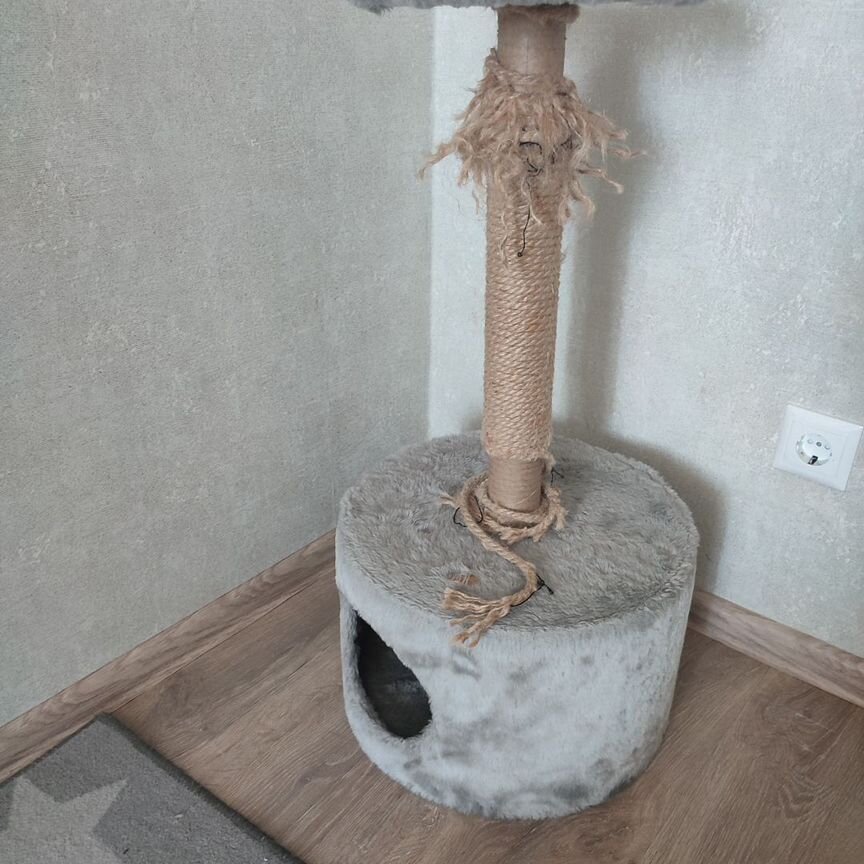 Когтеточка и домик для кошки