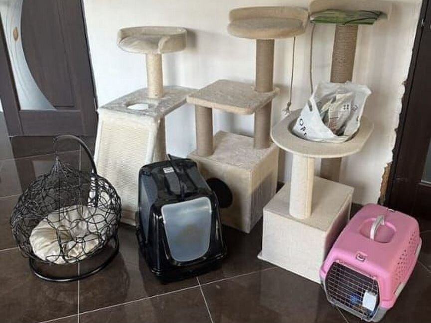 Новые Когтеточки,лежак,туалет крытый, авто поилка