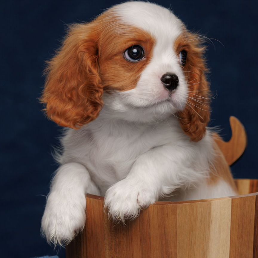 Кавалер кинг-чарльз-спаниель, щенок