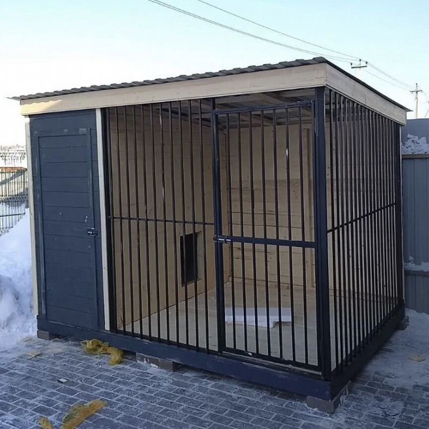 Вольер для собак зимний