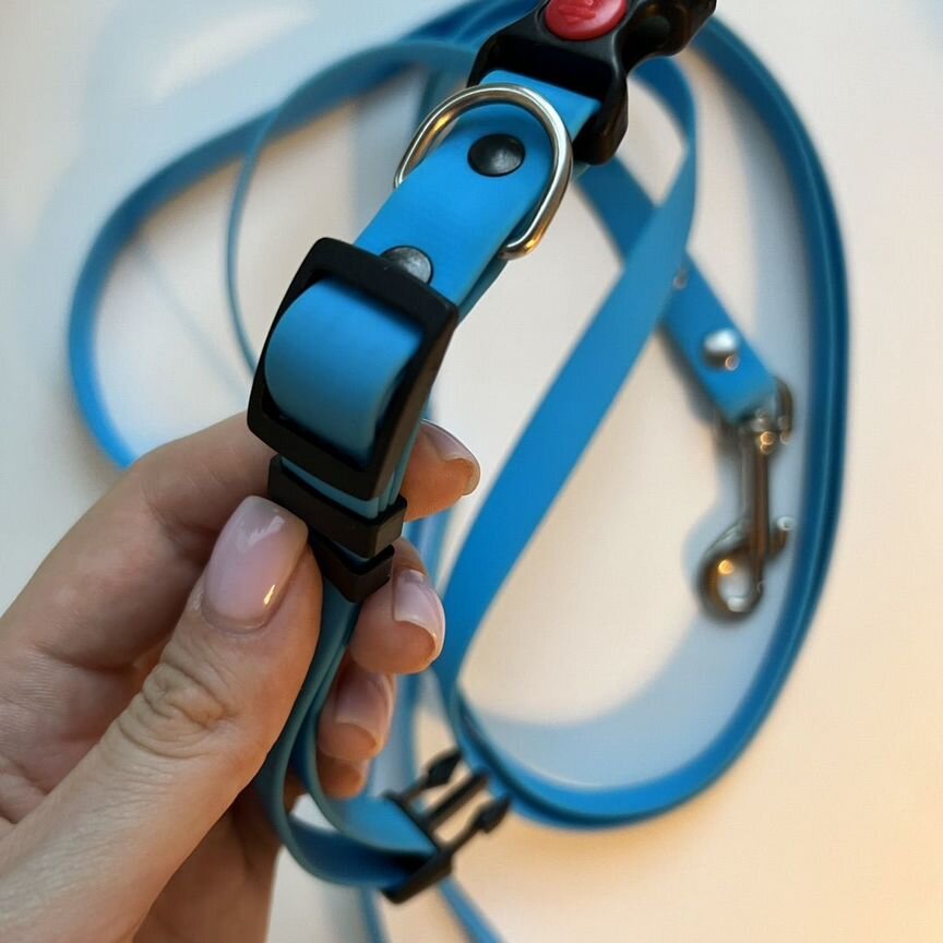 Поводок и ошейник из биотана размер S