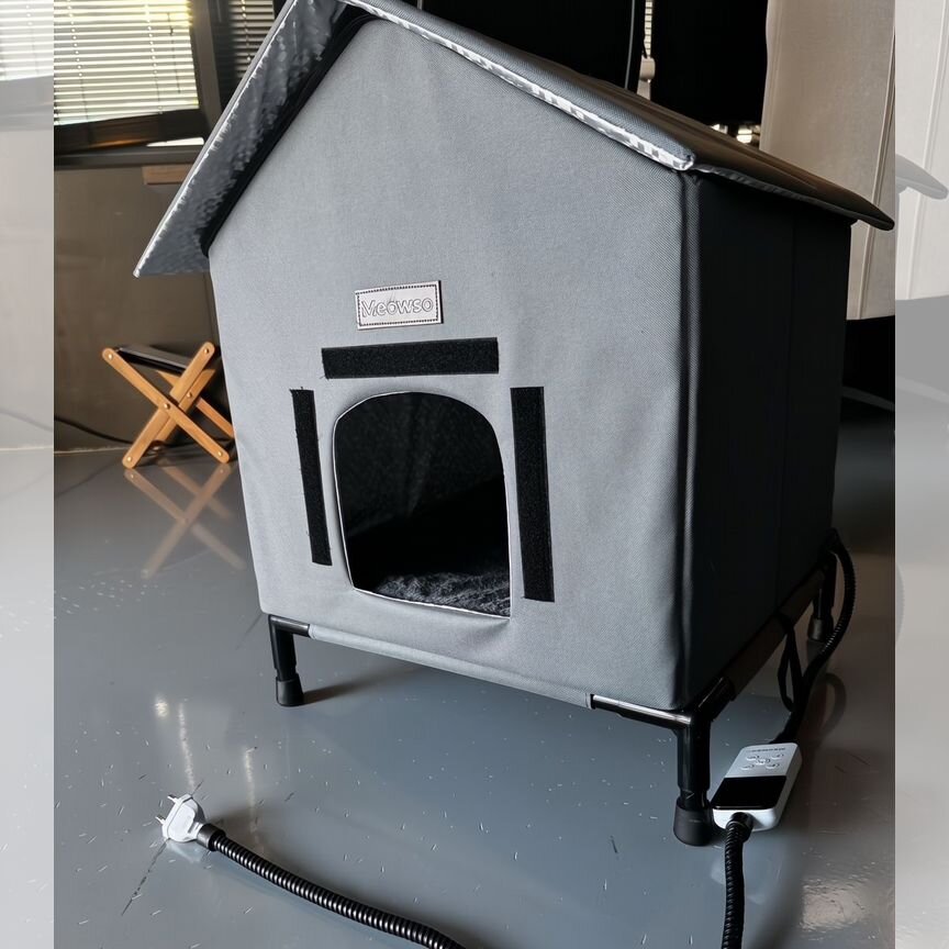 Домик для кошки уличный с подогревом