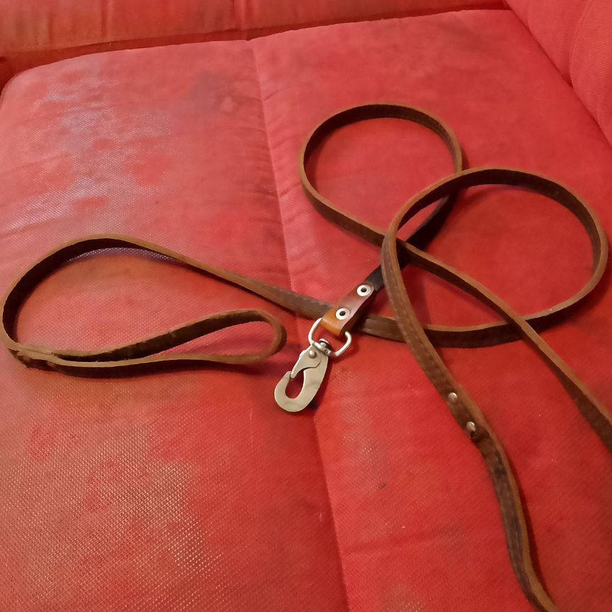 Поводок кожаный 2м