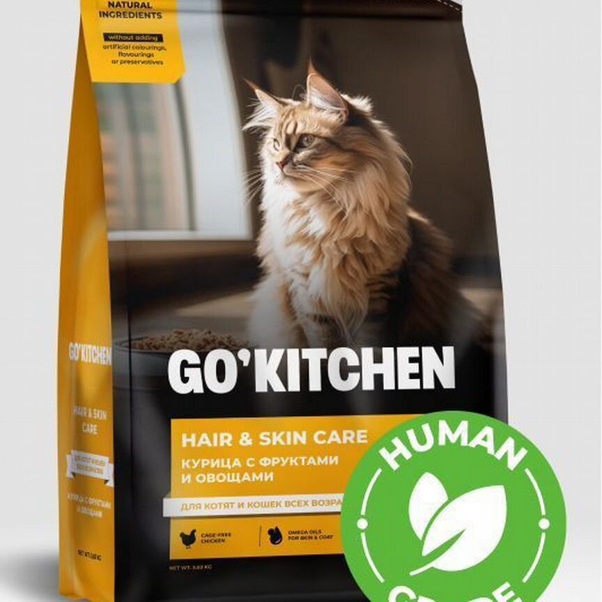 Гоу GO kitchen корм для кошек с курицей 7.26 кг