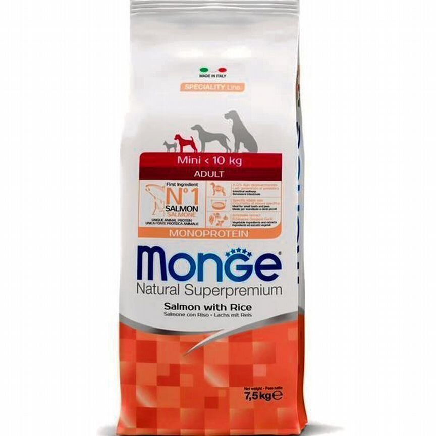 Monge Dog Speciality Line Monoprotein Mini 7.5 кг