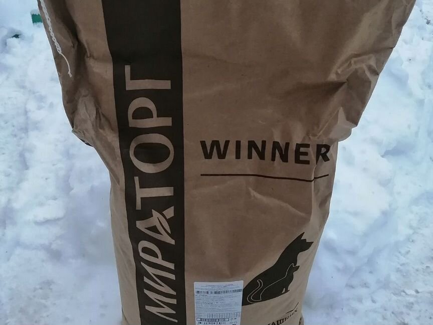 Корм для собак мироторг Winner 15кг